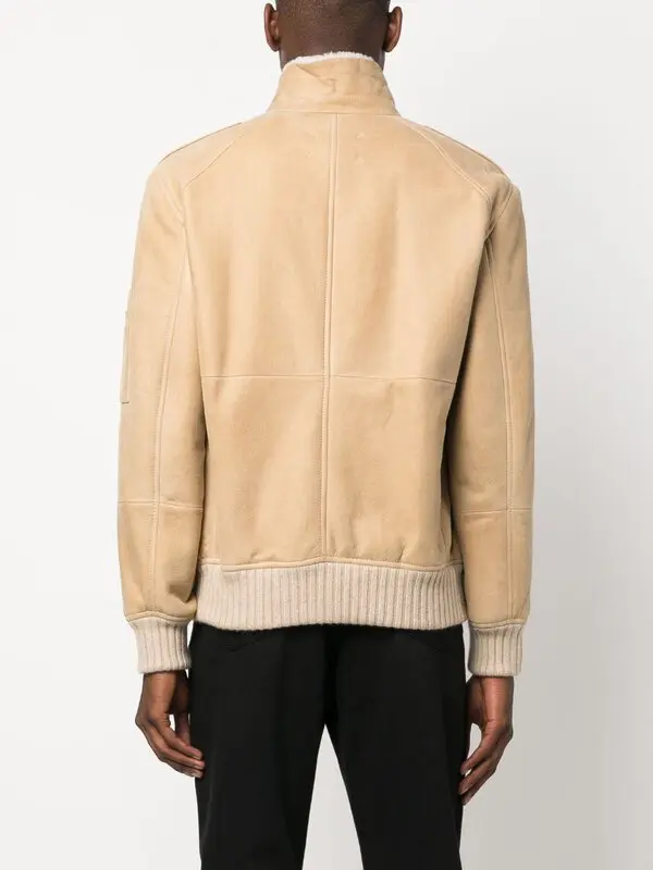 Brunello Cucinelli Long-sleeve Leather Jacket