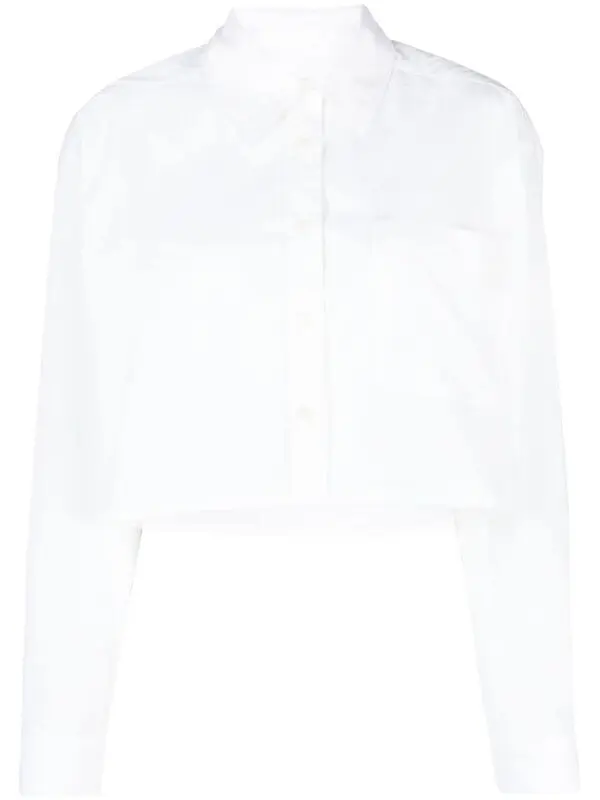 Ba&sh Long-sleeve Cropped Shirt
