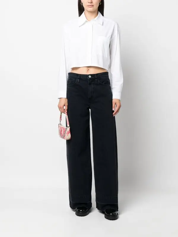 Ba&sh Long-sleeve Cropped Shirt