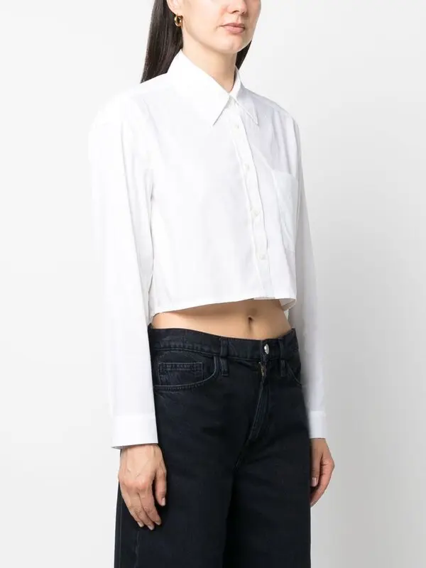 Ba&sh Long-sleeve Cropped Shirt