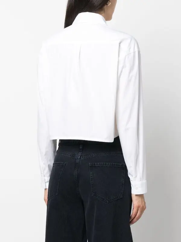 Ba&sh Long-sleeve Cropped Shirt