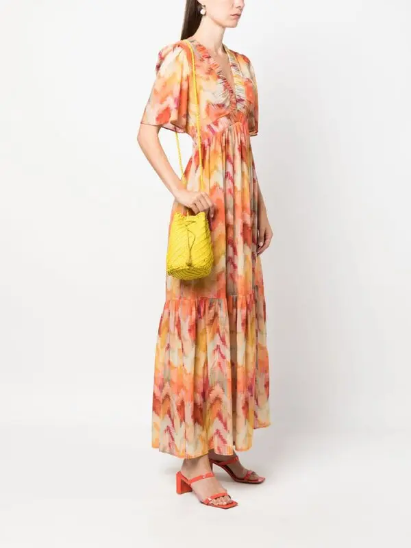 Dragon Diffusion Interwoven Leather Bucket Bag - Yellow