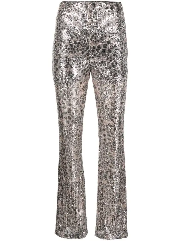 Liu Jo Sequin-embellished Trousers - Neutrals