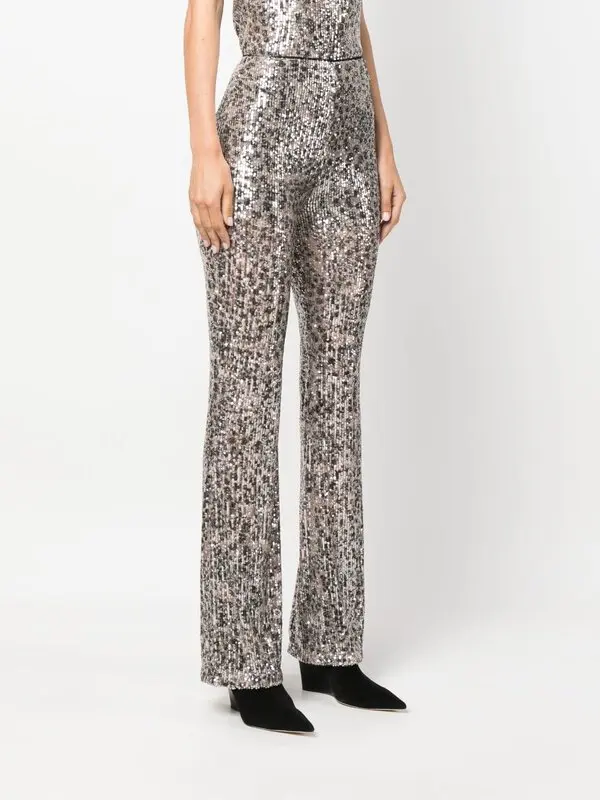 Liu Jo Sequin-embellished Trousers - Neutrals