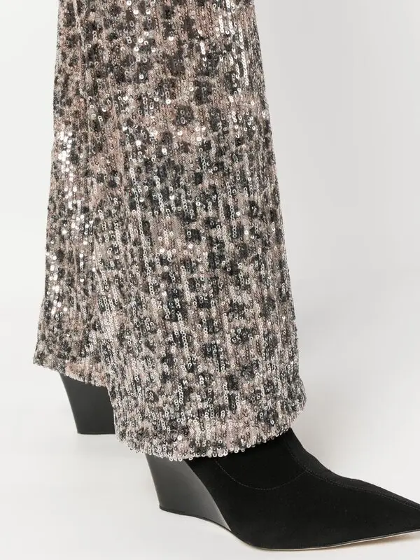 Liu Jo Sequin-embellished Trousers - Neutrals