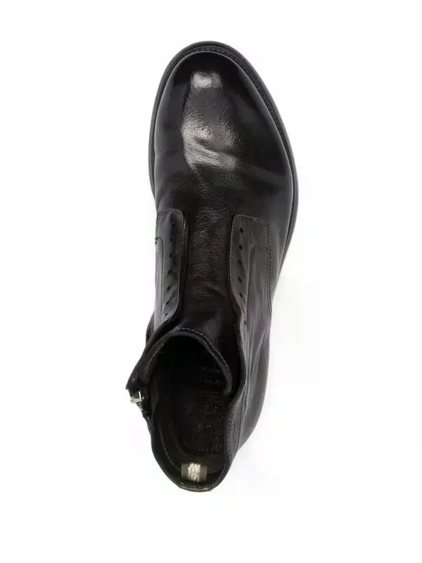 Officine Creative Leather Zip-up Ankle Boots