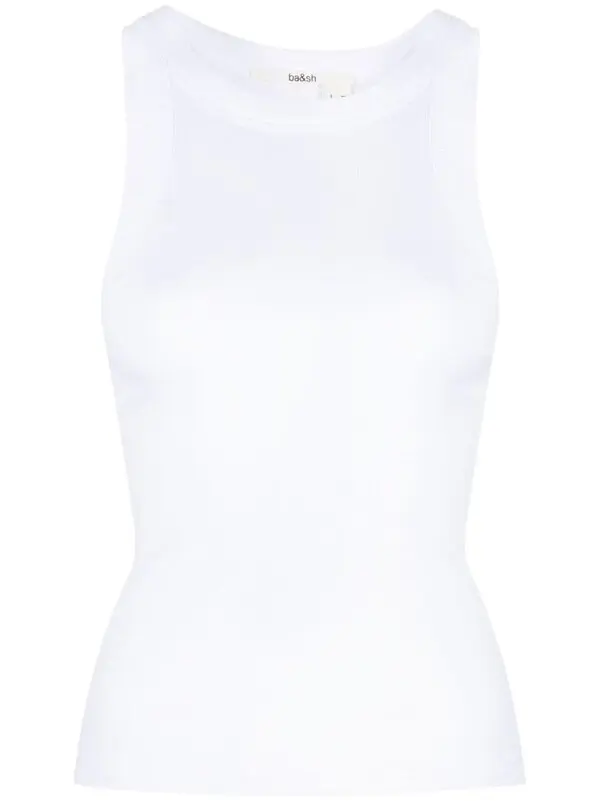 Ba&sh Fine-ribbed Cotton Tank Top