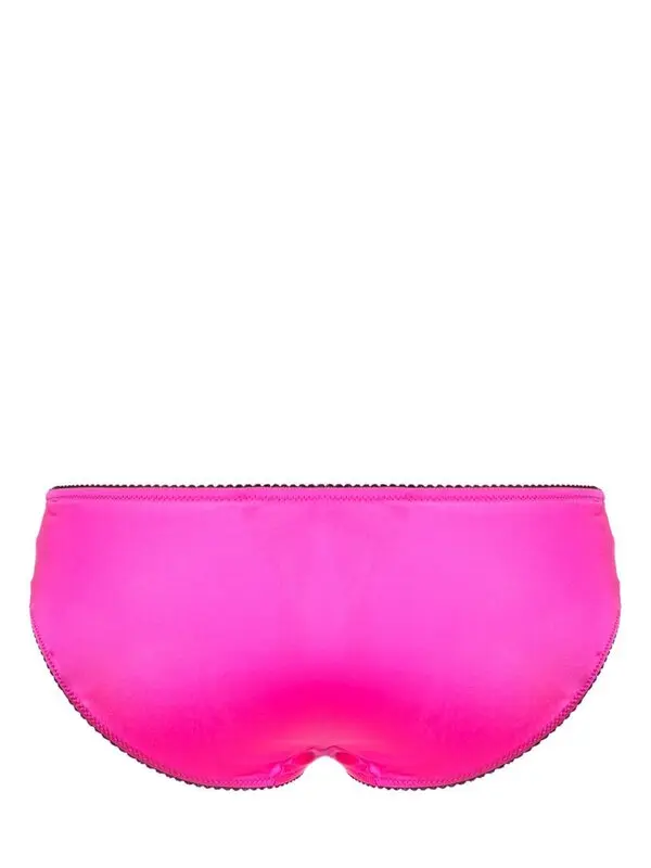 Dolce & Gabbana Mid-rise Satin Briefs - Pink
