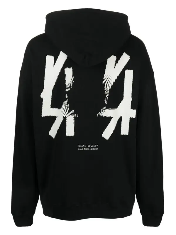 44 LABEL GROUP Logo Print Cotton Hoodie
