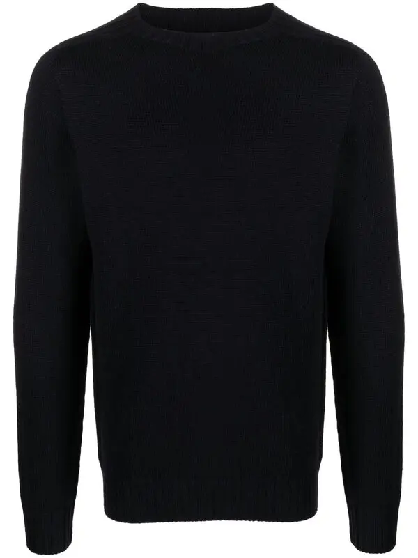 DONDUP Long-sleeve Knitted Wool Jumper - Blue