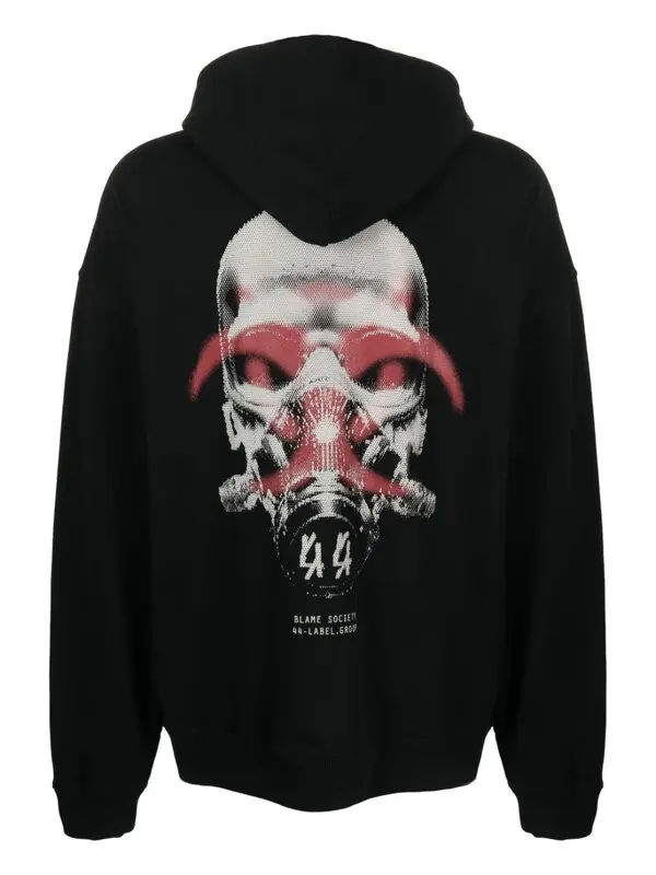 44 LABEL GROUP Logo-print Cotton Hoodie