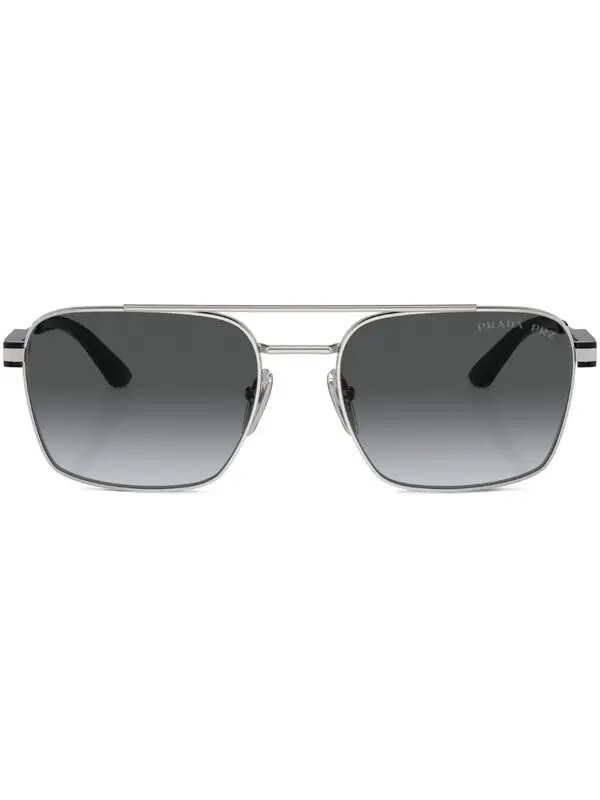 Prada Square-frame Sunglasses - Silver