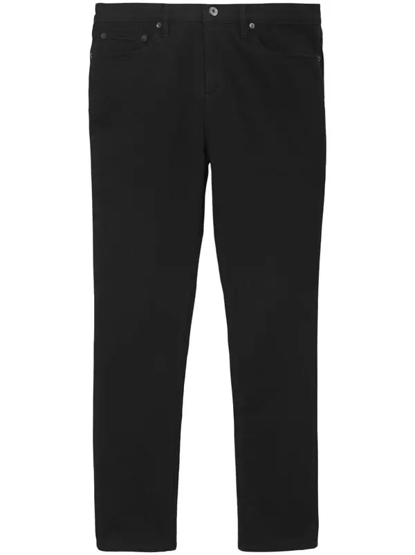 Burberry Straight-leg Stretch-cotton Jeans - Black