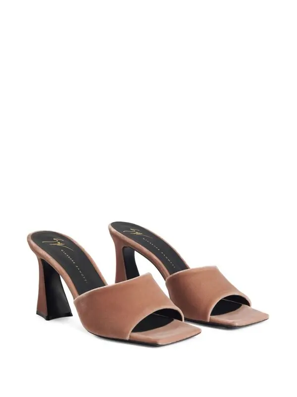 GIUSEPPE ZANOTTI 85mm Solhene Velvet Sandals
