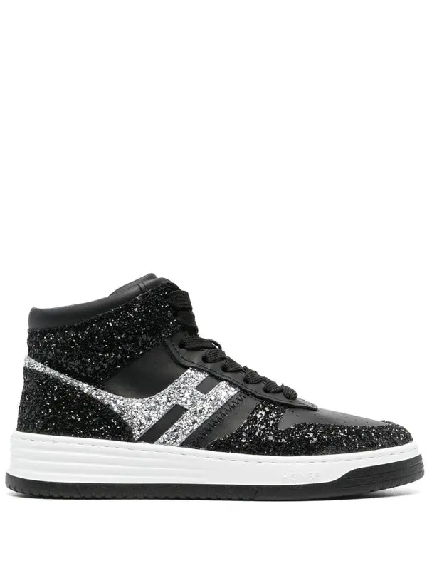 Hogan H630 Basket Hi-top Sneakers - Black
