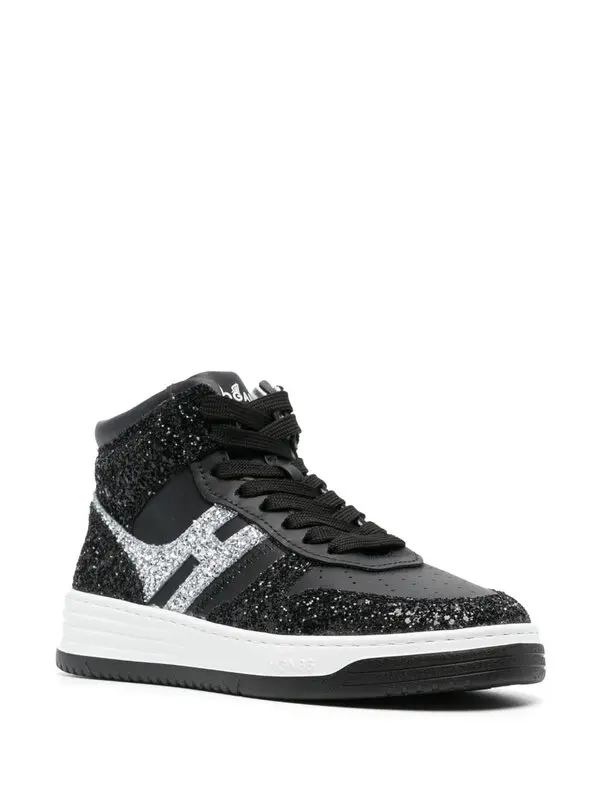Hogan H630 Basket Hi-top Sneakers - Black
