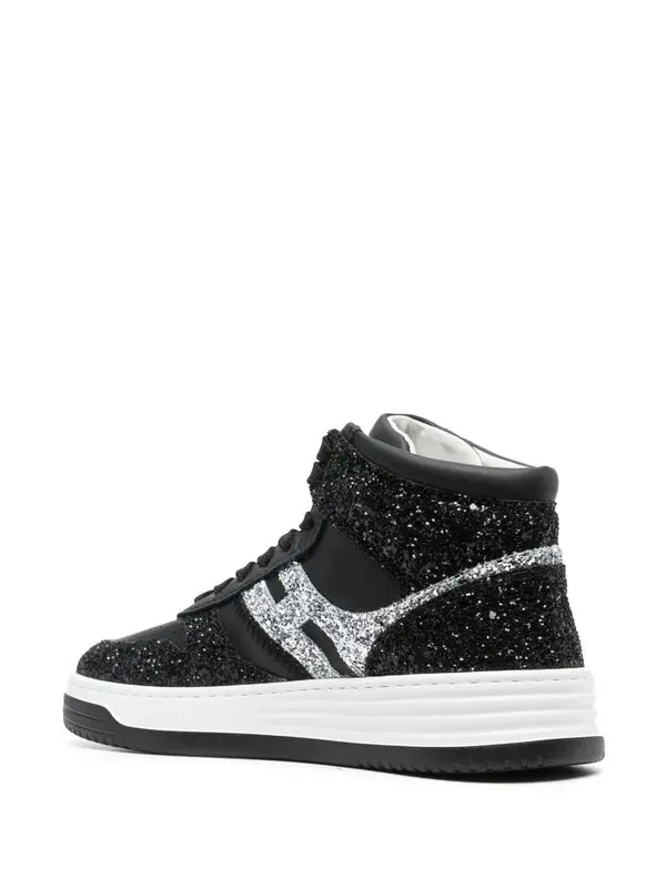 Hogan H630 Basket Hi-top Sneakers - Black