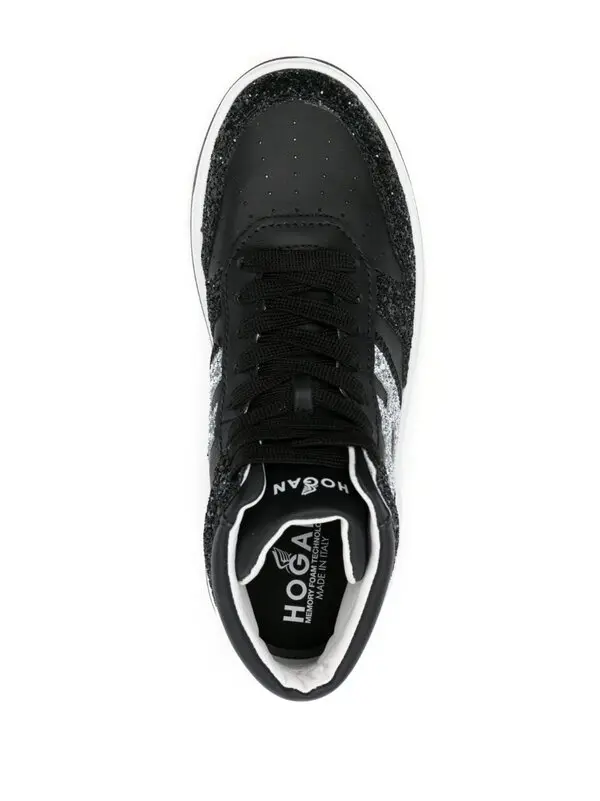 Hogan H630 Basket Hi-top Sneakers - Black