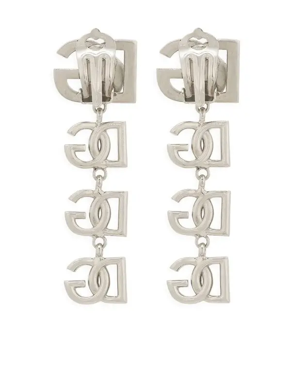 Dolce & Gabbana Logo Drop Earrings