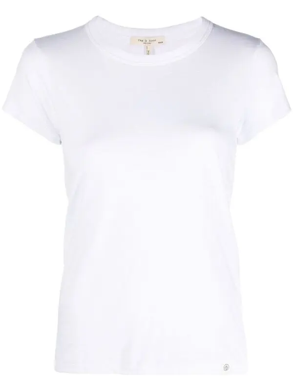 Rag & Bone Slub Organic Cotton T-shirt - White