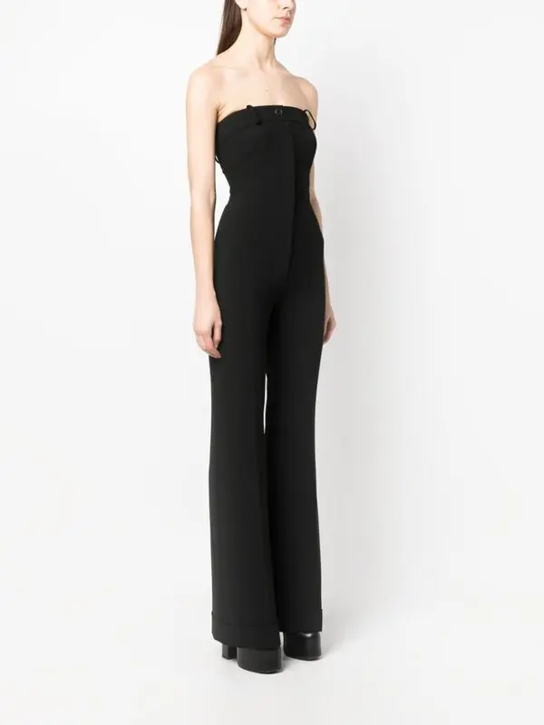 Moschino Strapless Fitted Waistline Jumpsuit