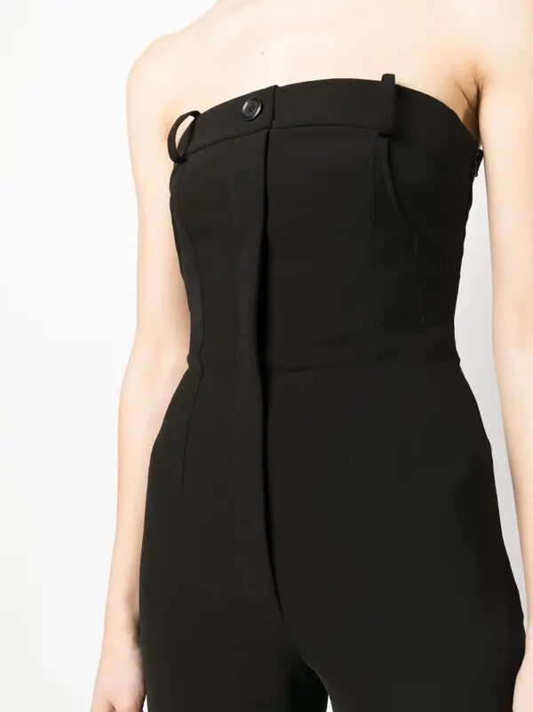 Moschino Strapless Fitted Waistline Jumpsuit