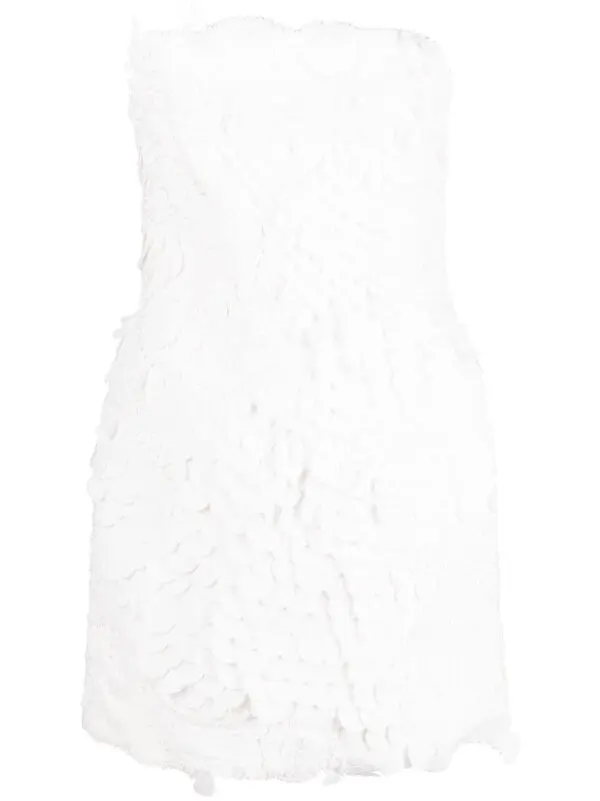 Zimmermann Tama Filigree-embellished Minidress - White