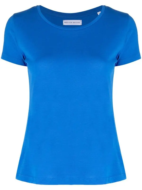 MADISON MAISON Short-sleeved Cotton-jersey T-shirt - Blue