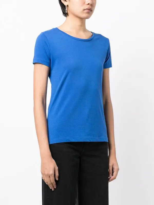 MADISON MAISON Short-sleeved Cotton-jersey T-shirt - Blue