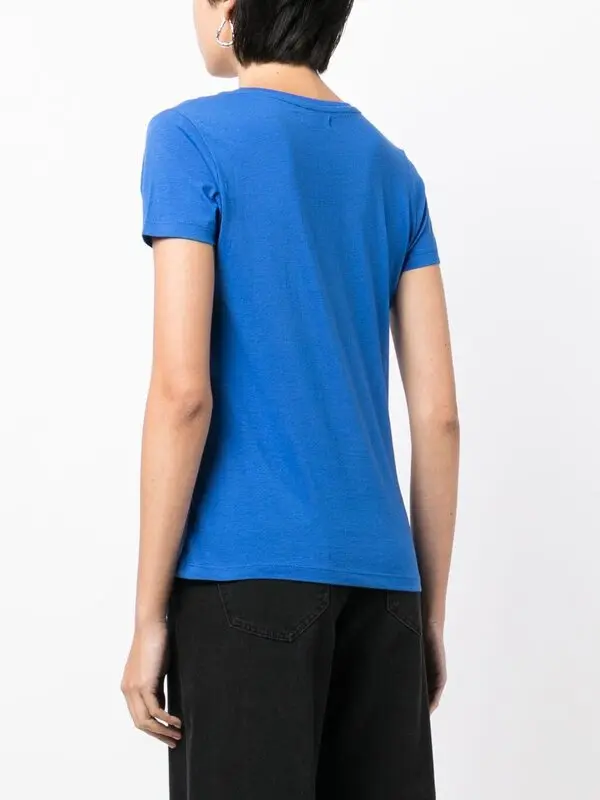 MADISON MAISON Short-sleeved Cotton-jersey T-shirt - Blue