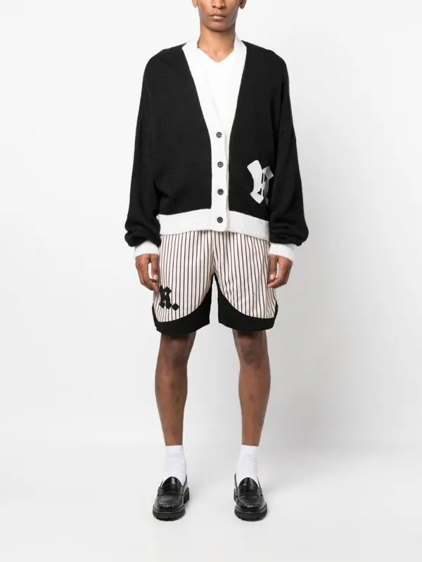 ROUGH. Logo-patch Button-up Cardigan