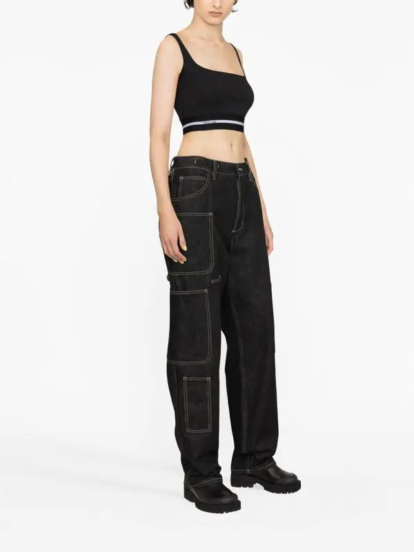 Helmut Lang Logo-band Cropped Top
