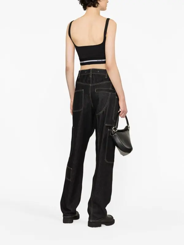 Helmut Lang Logo-band Cropped Top