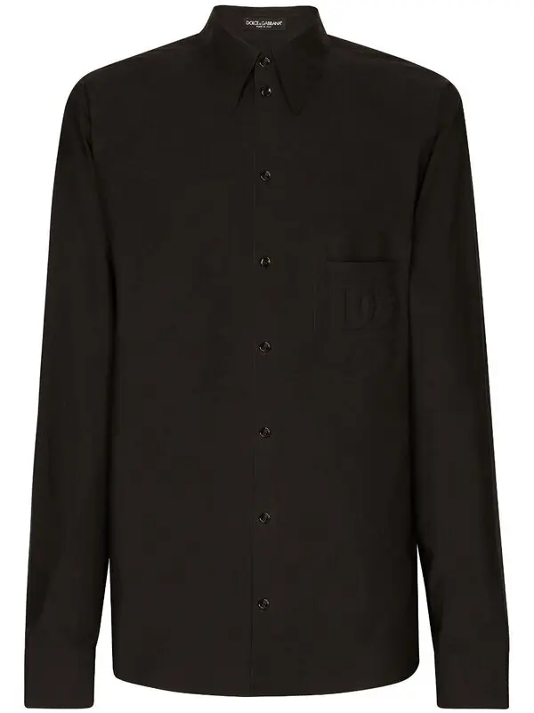 Dolce & Gabbana Logo-motif Cotton-blend Shirt