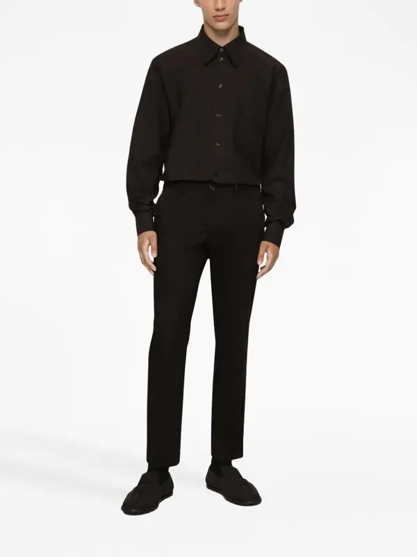 Dolce & Gabbana Logo-motif Cotton-blend Shirt