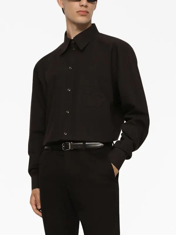 Dolce & Gabbana Logo-motif Cotton-blend Shirt