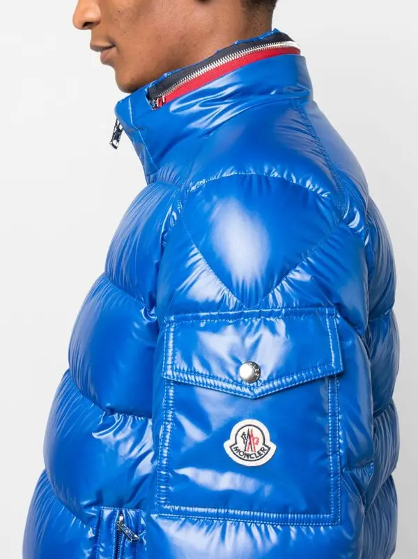 Moncler Bourne Padded Jacket Blue Editorialist