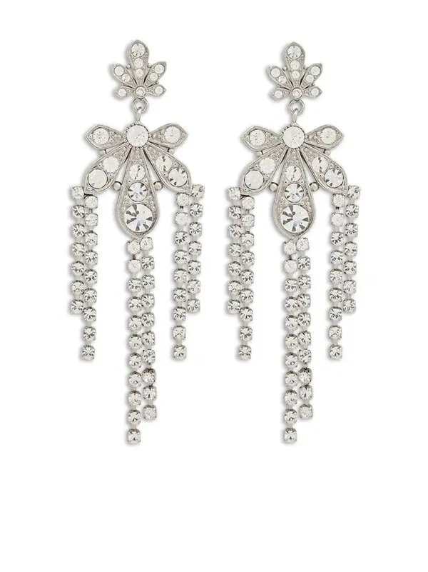 Rabanne Crystal-embellished Chandelier Earrings - Silver