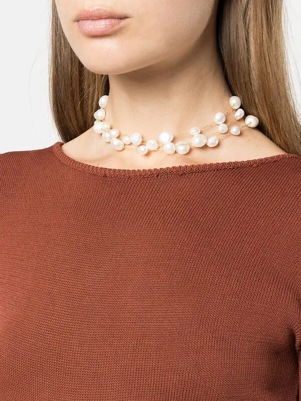 Cult Gaia Nyala Pearl Choker
