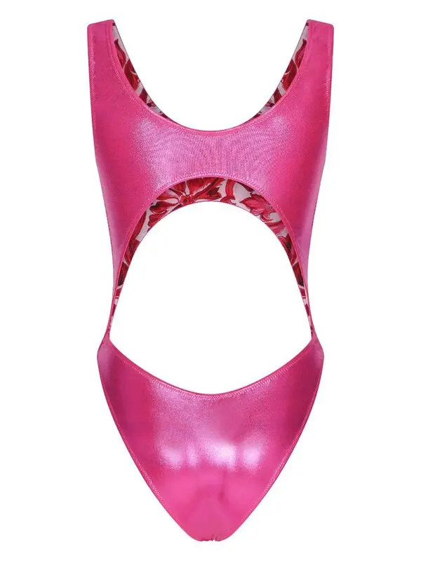 Dolce & Gabbana High-shine Cut-out Swimsuit