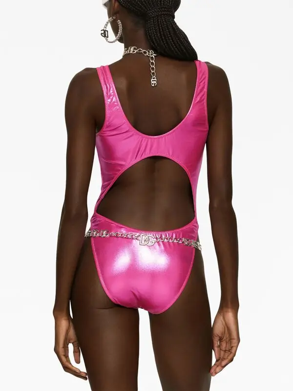 Dolce & Gabbana High-shine Cut-out Swimsuit