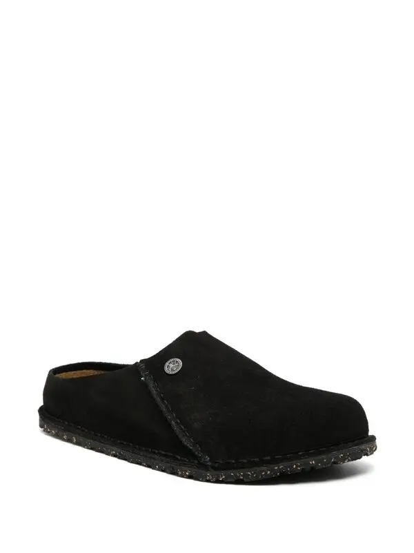 BIRKENSTOCK Zermatt Premium Suede Slippers - Black