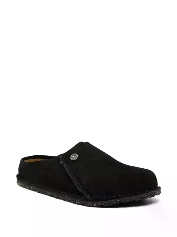 BIRKENSTOCK Zermatt Premium Suede Slippers - Black