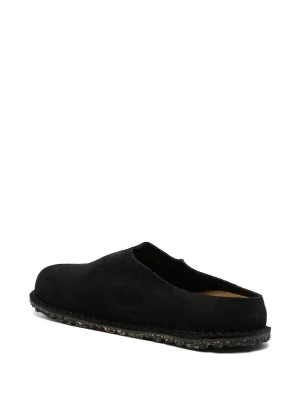 BIRKENSTOCK Zermatt Premium Suede Slippers - Black