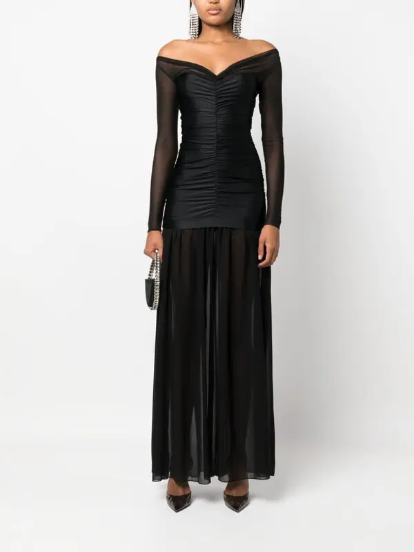 ATU BODY COUTURE Ruched Tulle Gown