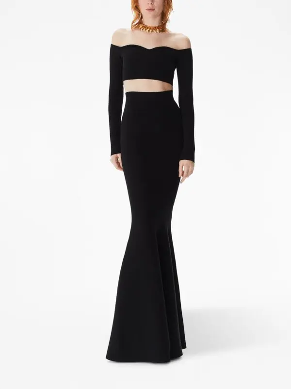 Nina Ricci Off-shoulder Cropped Top