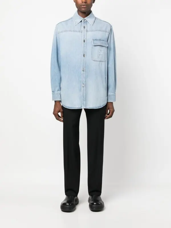 Valentino Garavani Vlogo Denim Shirt