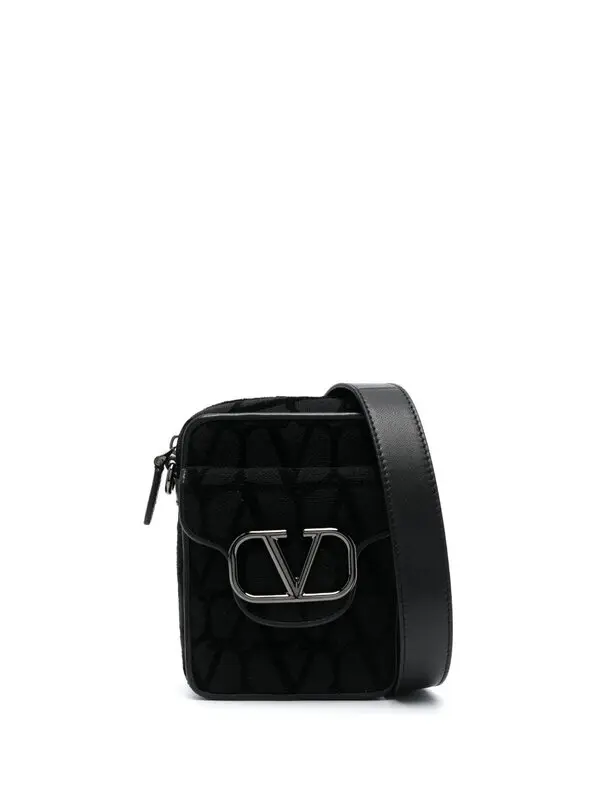 Valentino Garavani Locò Toile Iconographe Bag - Black