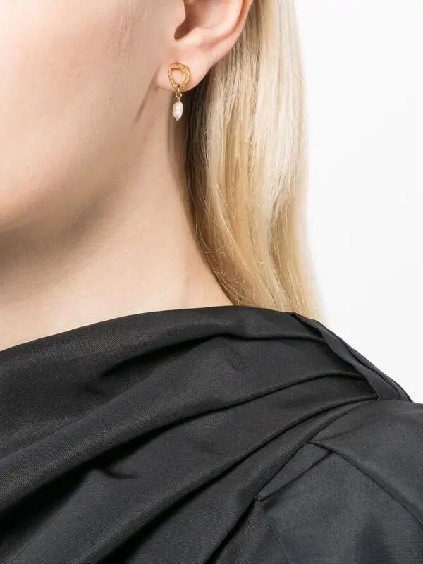 LOVENESS LEE Dio Aurum Pearl-embellished Drop Earrings