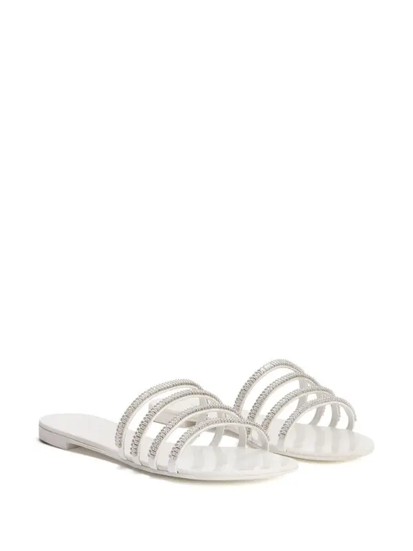 GIUSEPPE ZANOTTI Iride Crystal-embellished Sandals - White